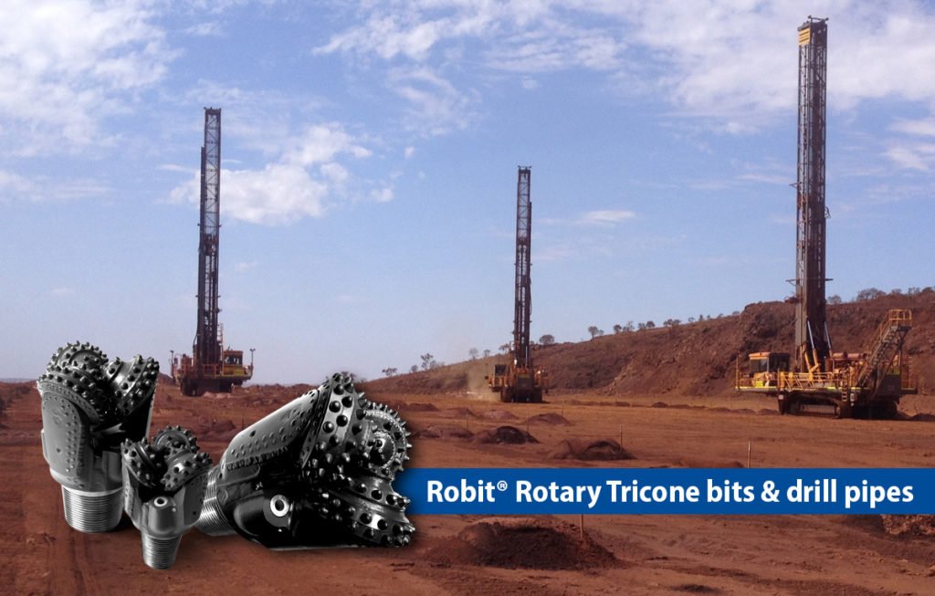 Robit® Rotary Tricone bits & drill pipes | Robit Plc